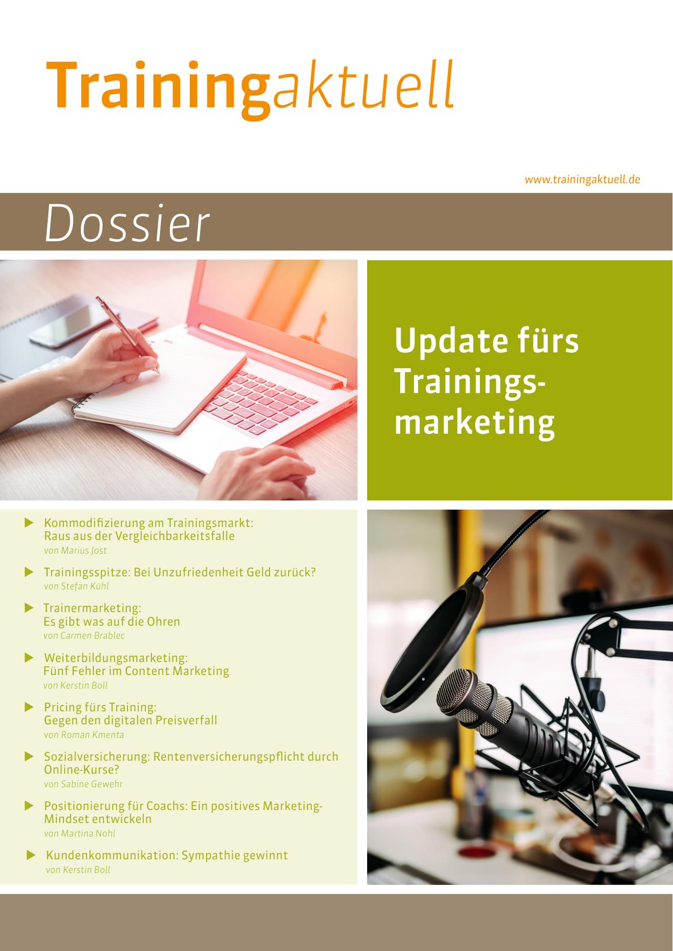 Dossiers für Trainings & Coachings - Training aktuell