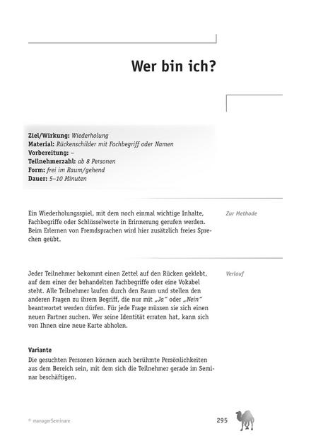 Trainingsspiel: Wer bin ich? (Tool)