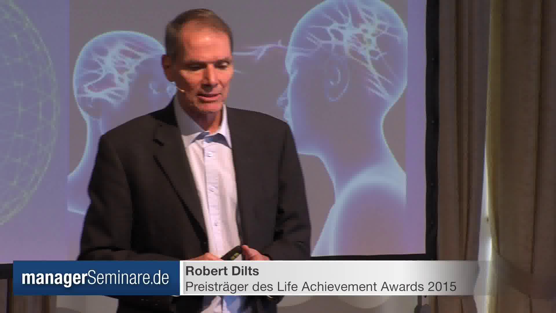 Ausschnitt aus der Keynote des LAA-Preisträgers Robert Dilts